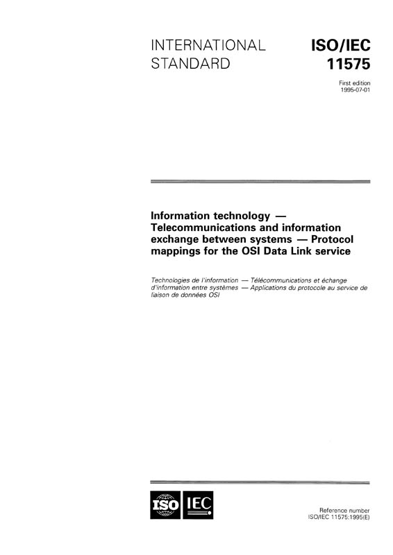 ISO/IEC 11575:1995 - IEC Standards - VDE Publishing House